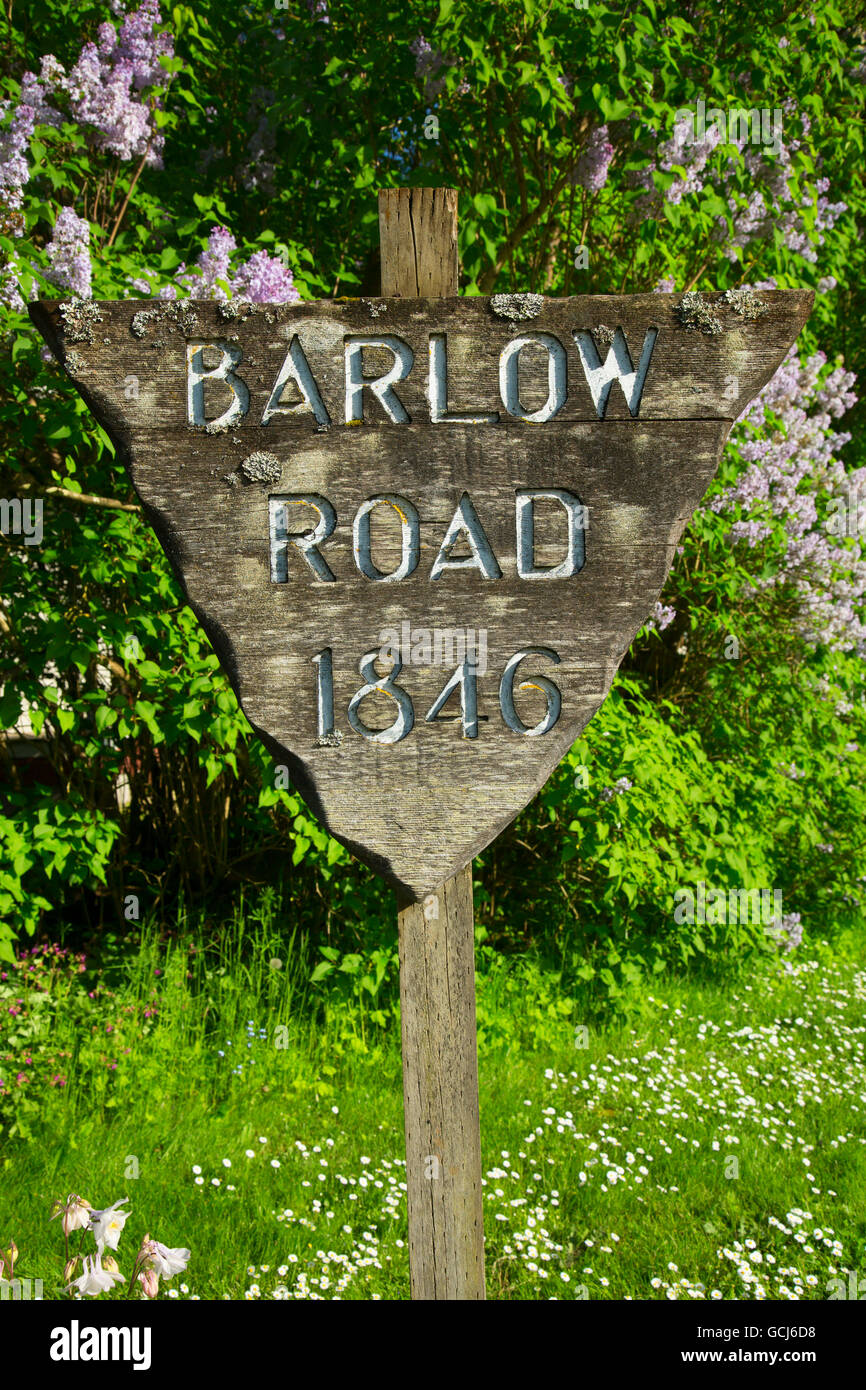 Barlow Road sign, Philip Foster Farm Historic Site, Oregon Trail ...