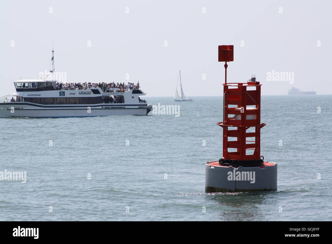 The Lancastria bouy in foreground immediately above where the ...