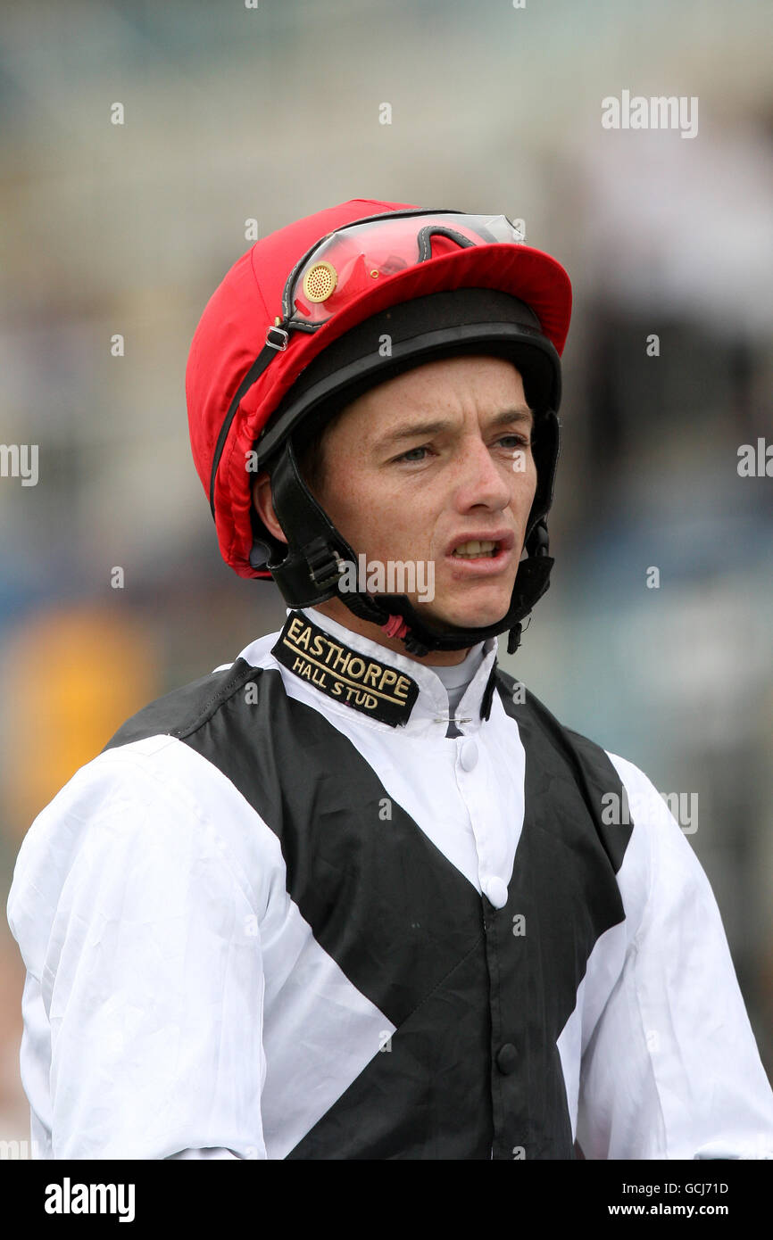 Jockey David Allan prior to his ride on King Of The Celts in the ...