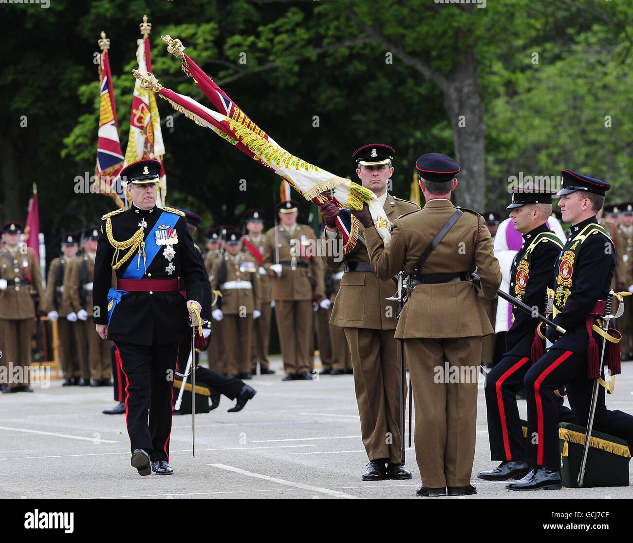 Presents new regimental colours hi-res stock photography and images - Alamy