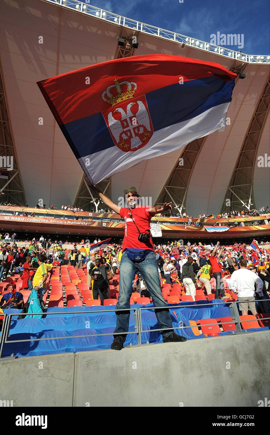 A serbia fan stands hi-res stock photography and images - Alamy