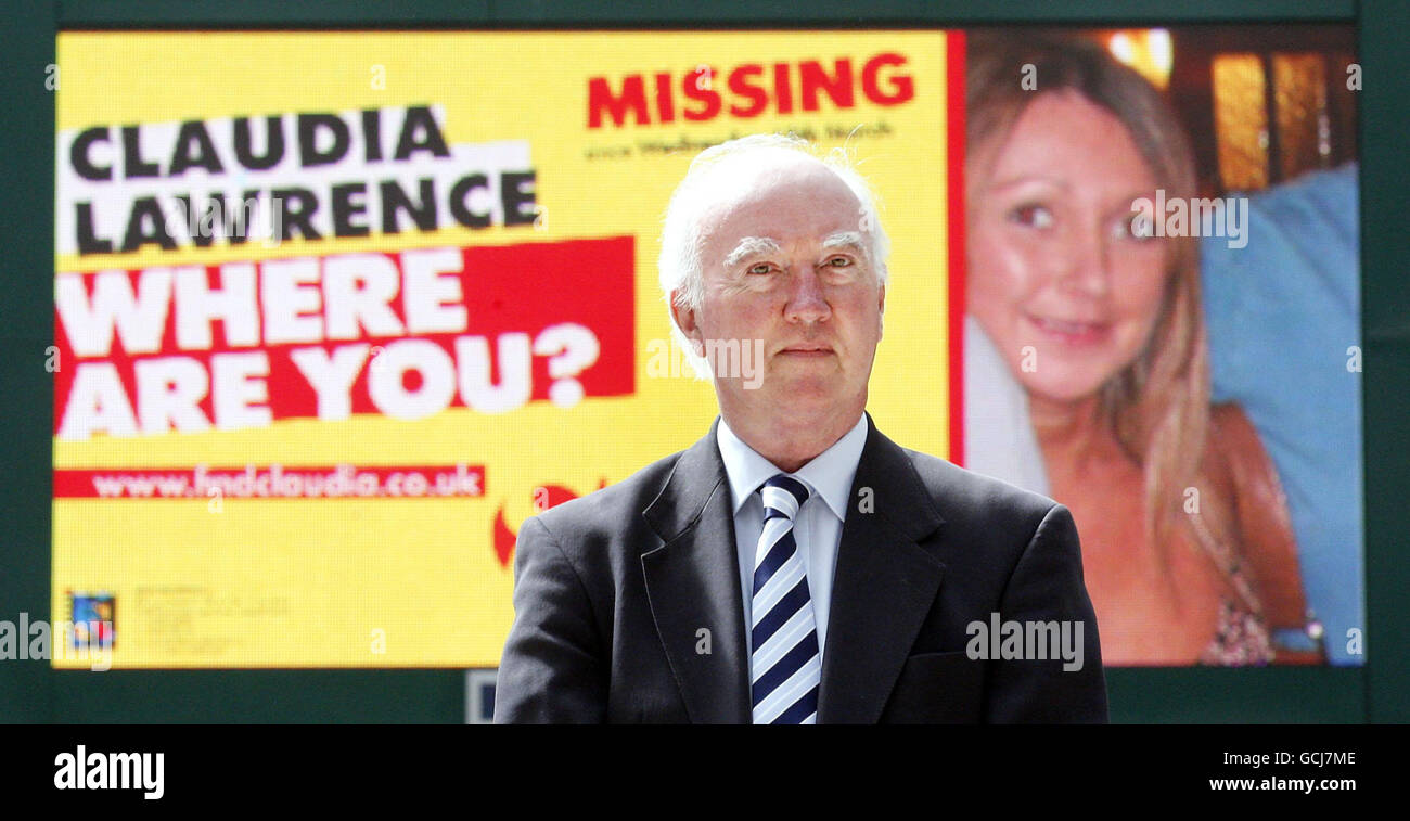 Peter Lawrence, father of missing chef Claudia Lawrence stands with a ...