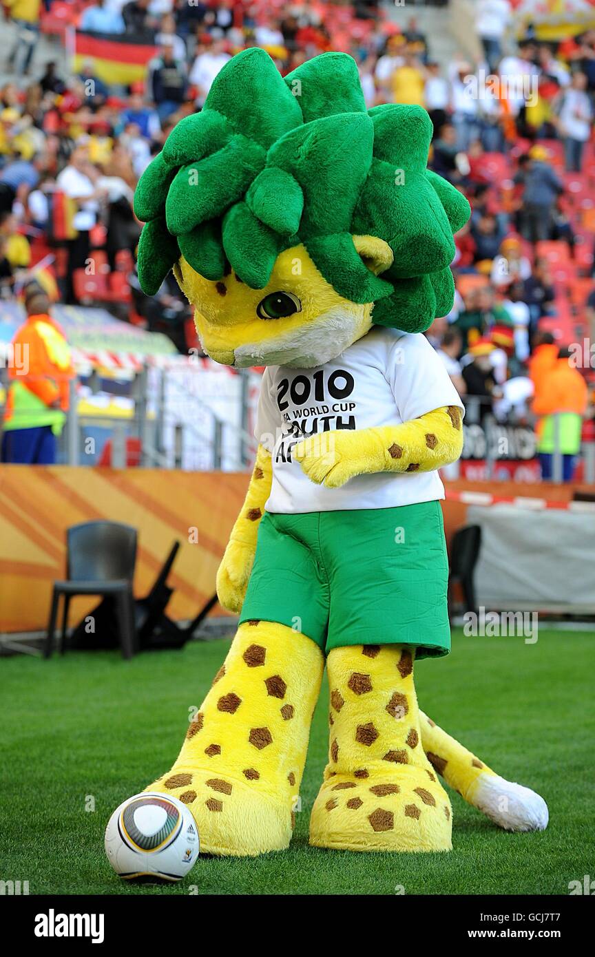 World cup mascot zakumi during half time hi-res stock photography and ...