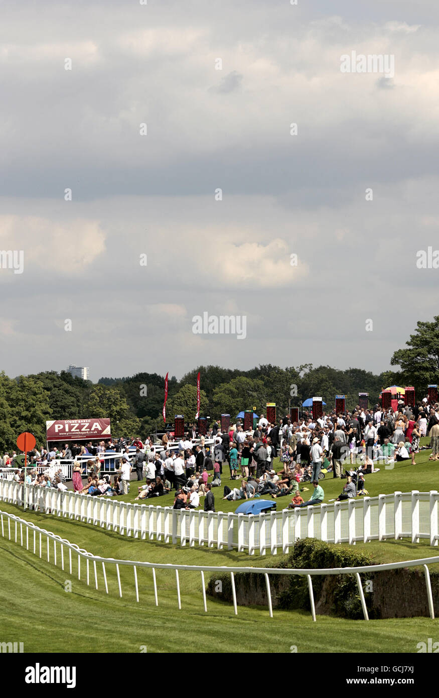 Horse Racing - Totepool Irish Day - Sandown Park Racecourse Stock Photo ...