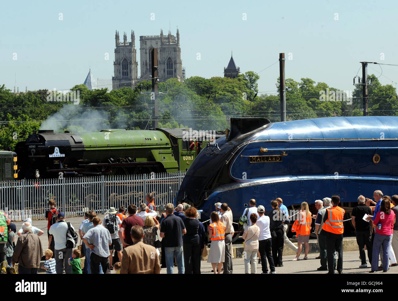 Steam enthusiasts gather at the National Railway Museum (NRM) in York ...