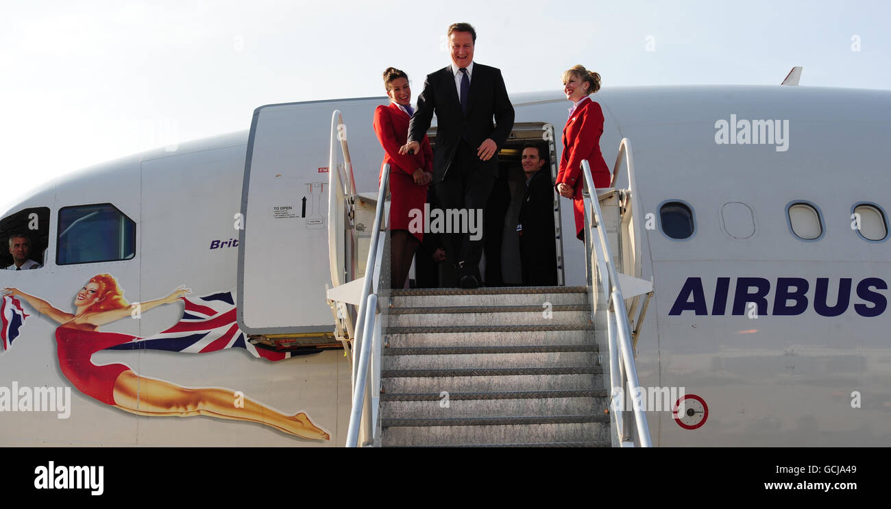 Prime Minister David Cameron arrives in Toronto where he will attend ...