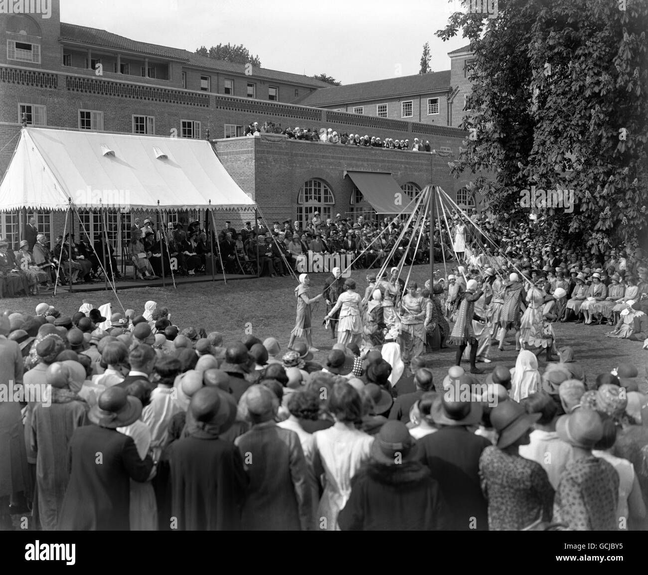 Customs and Traditions - The Maypole Dance - London Stock Photo - Alamy