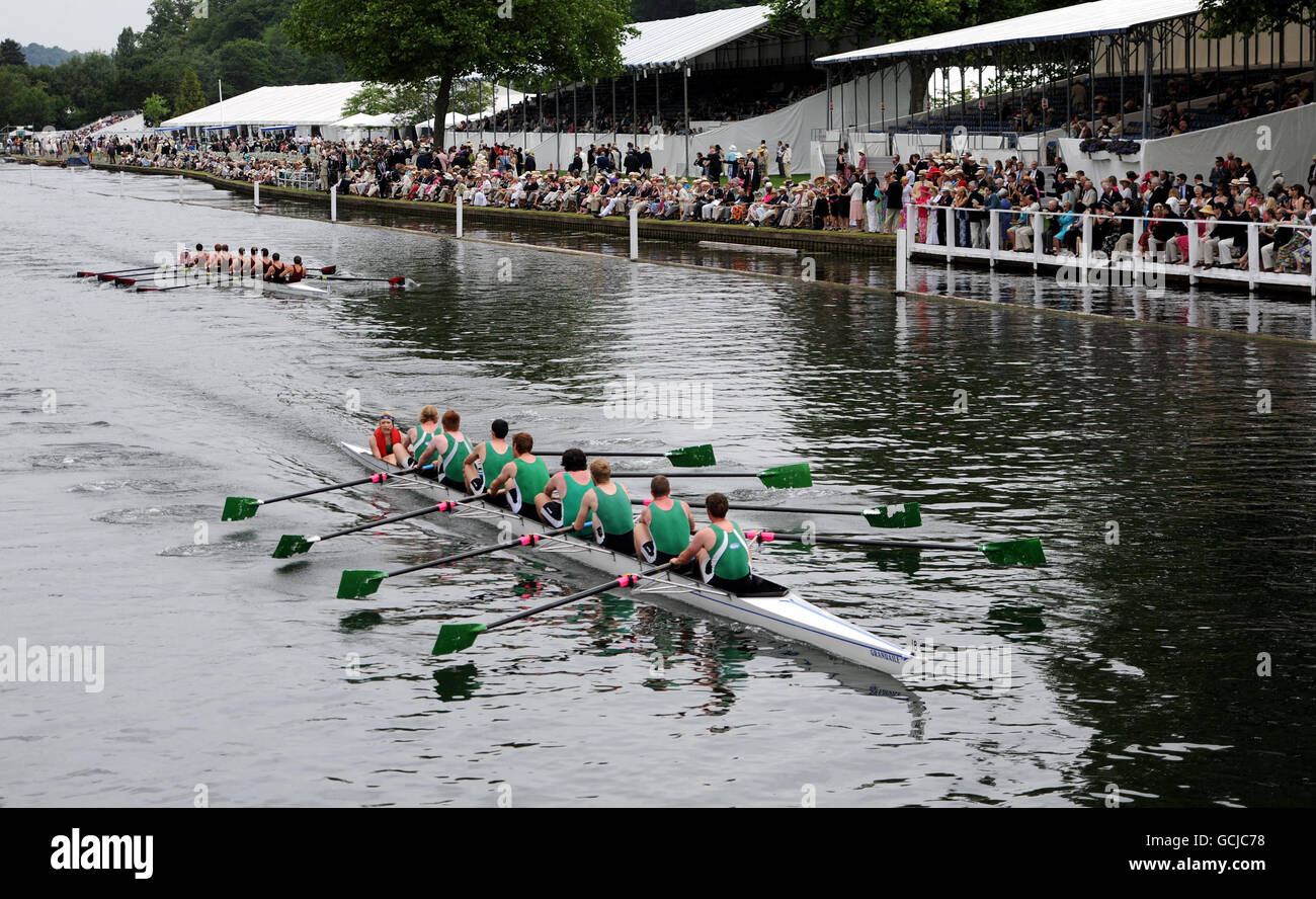 Carlow Rowing Club (bottom) win their Thames challenge Cup race against ...