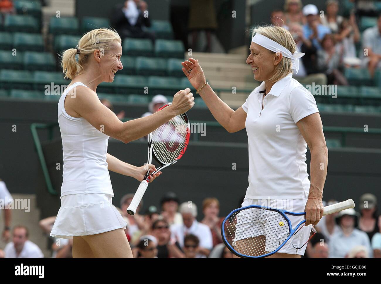 Czech Republic's Jana Novotna (left) and USA's Martina Navratilova ...