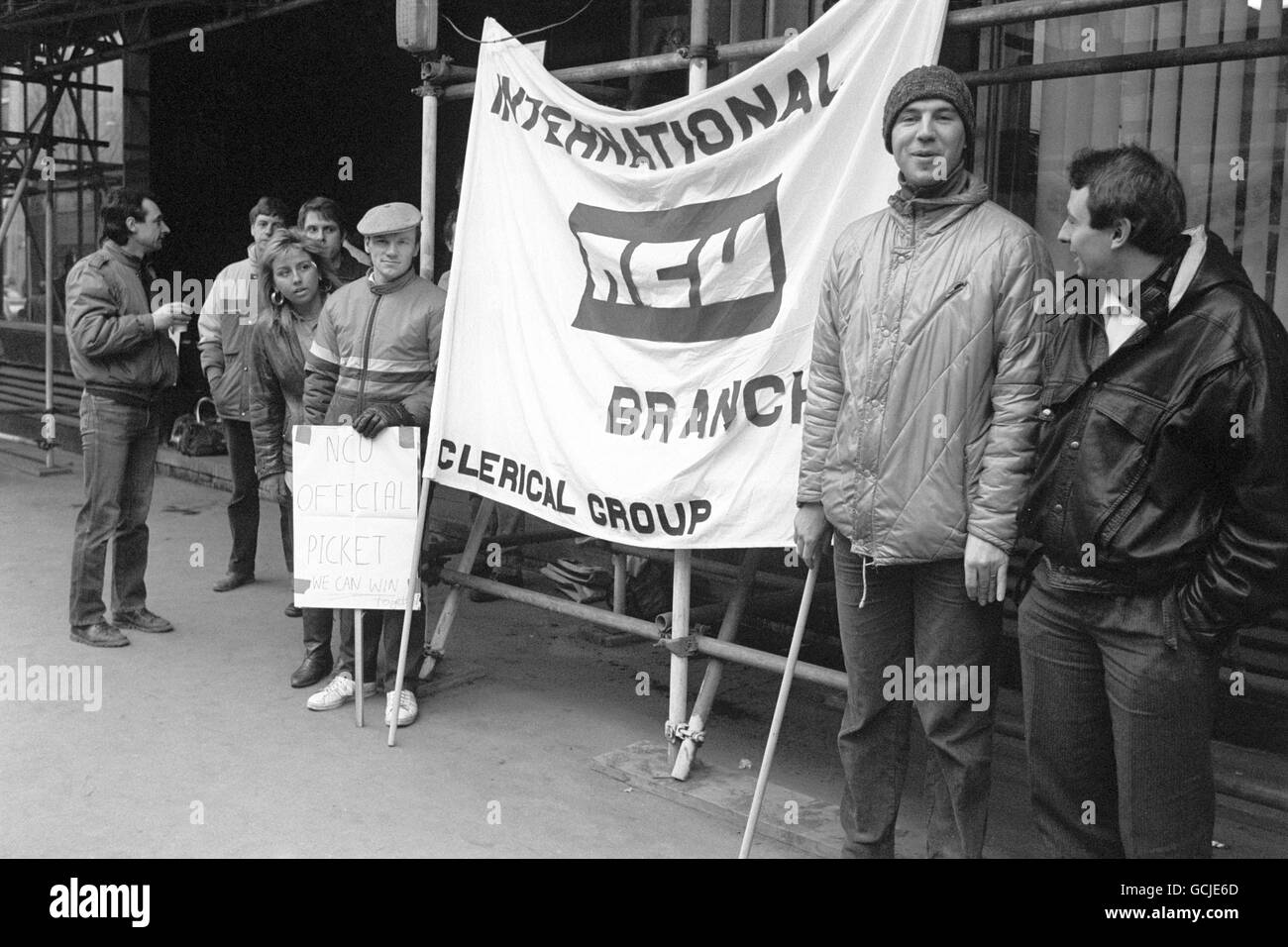 British telecom picket hi-res stock photography and images - Alamy