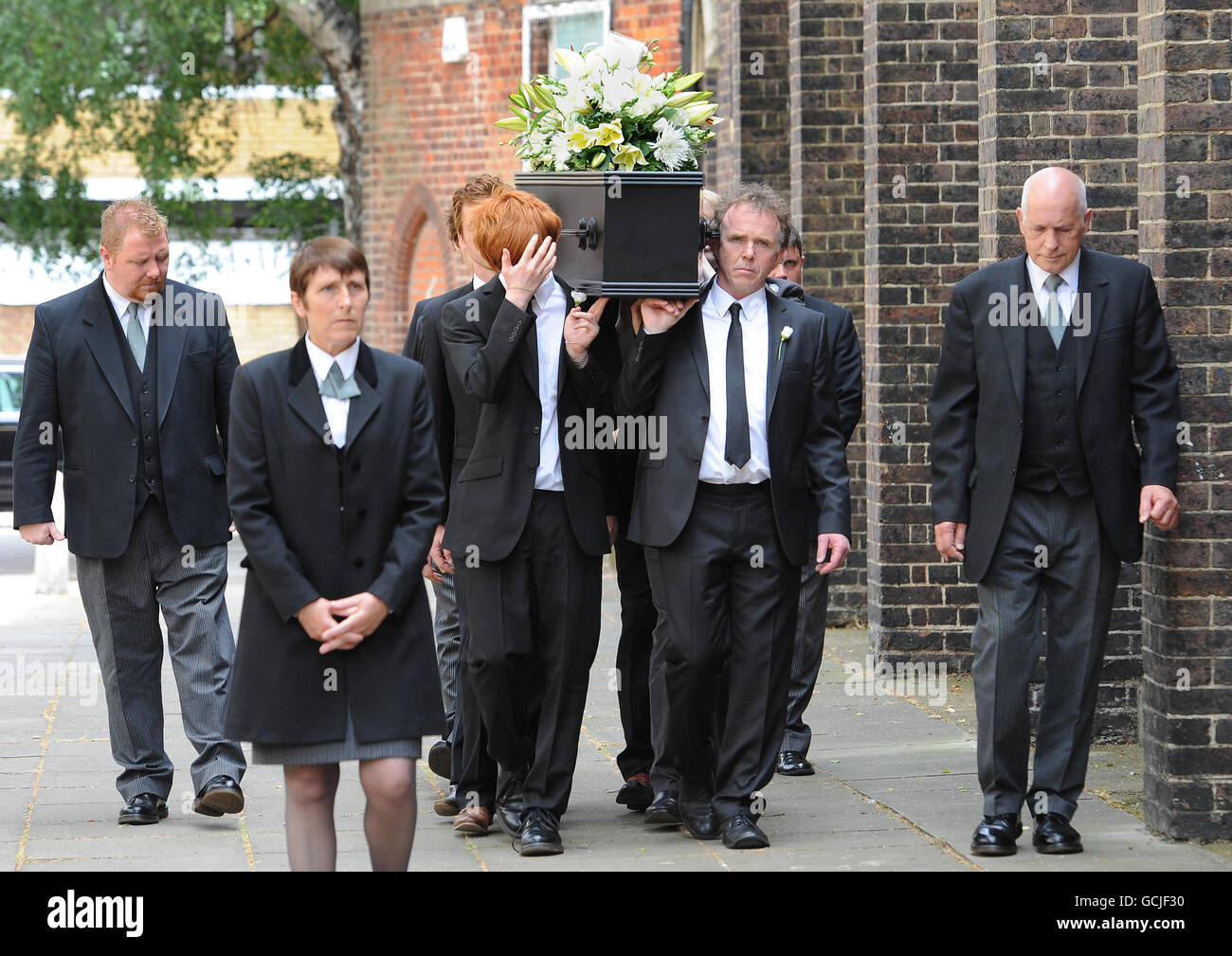 Beryl Bainbridge funeral Stock Photo - Alamy