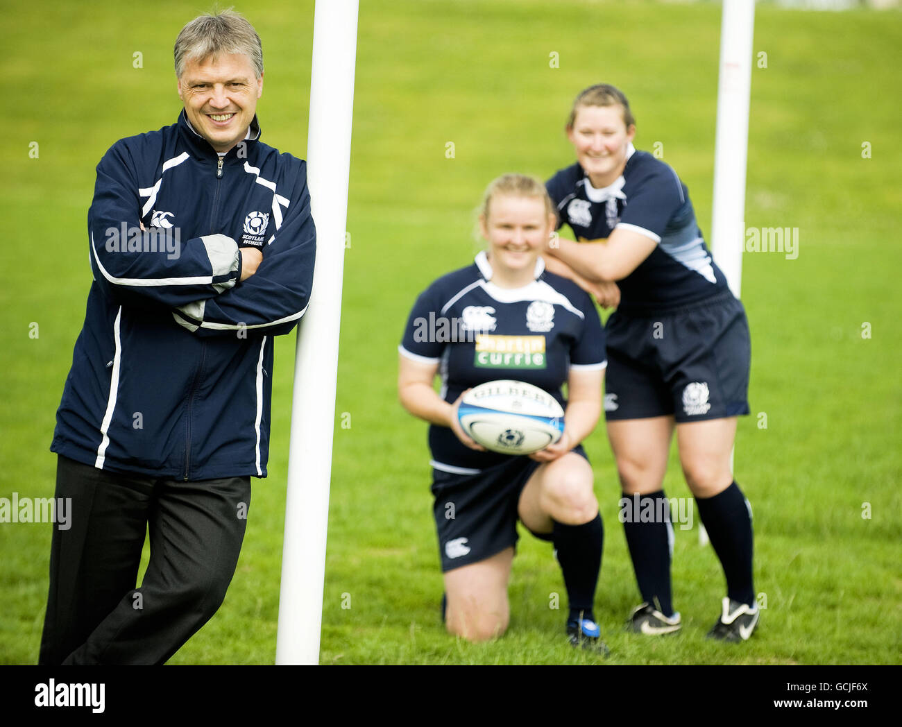 (left-right) Scotland's Head Coach Gary Parker, Heather Lockhart and ...