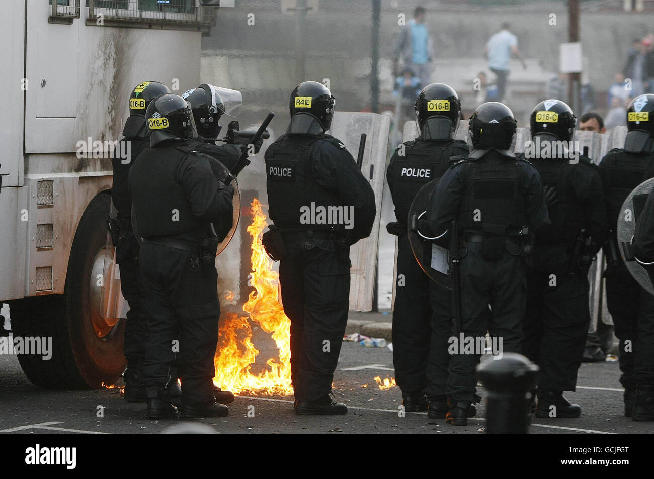 Northern Ireland riots Stock Photo - Alamy