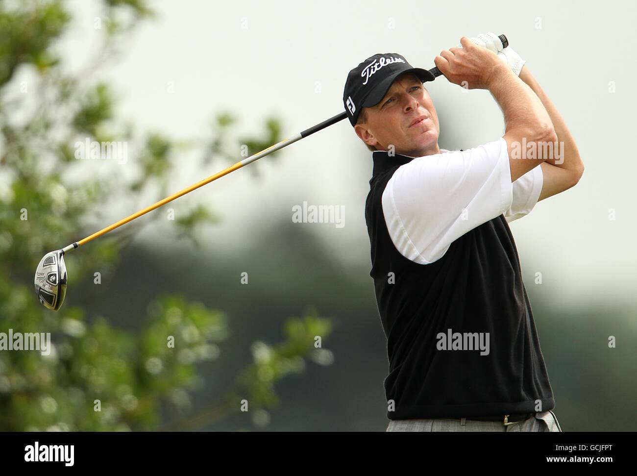 USA's Steve Stricker in action during round one of The Open ...