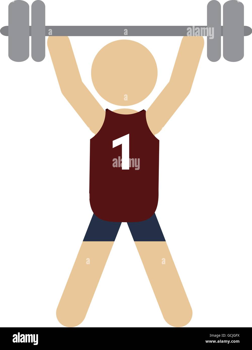 weight lifting pictogram icon Stock Vector Image & Art - Alamy
