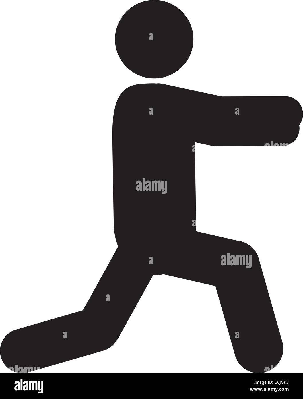 person stretching pictogram icon Stock Vector Image & Art - Alamy