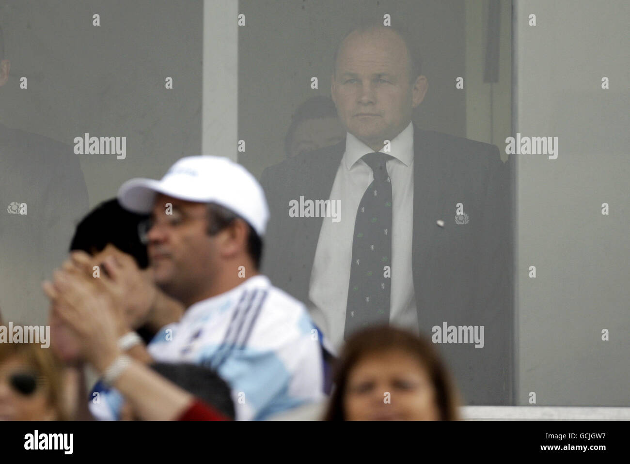 Scotland's coach Andy Robinson during their first test match at the ...