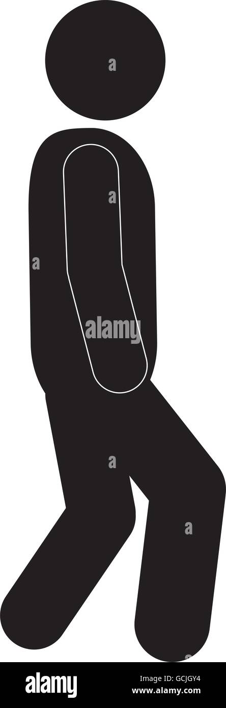 walking pictogram icon Stock Vector Image & Art - Alamy