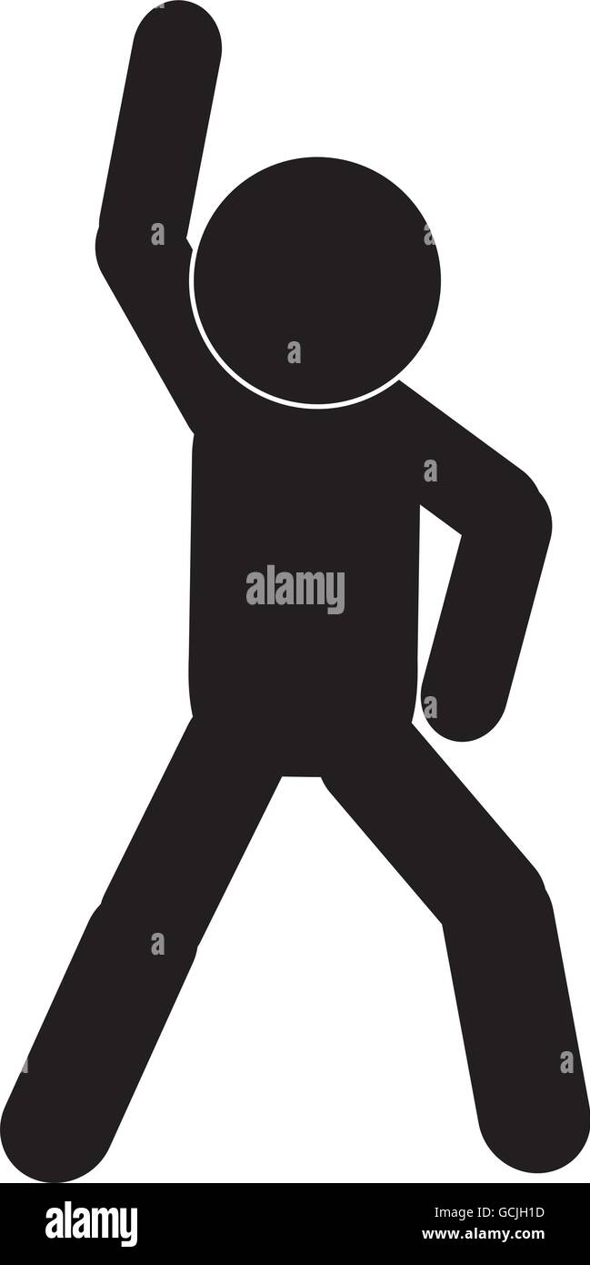 person stretching pictogram icon Stock Vector Image & Art - Alamy