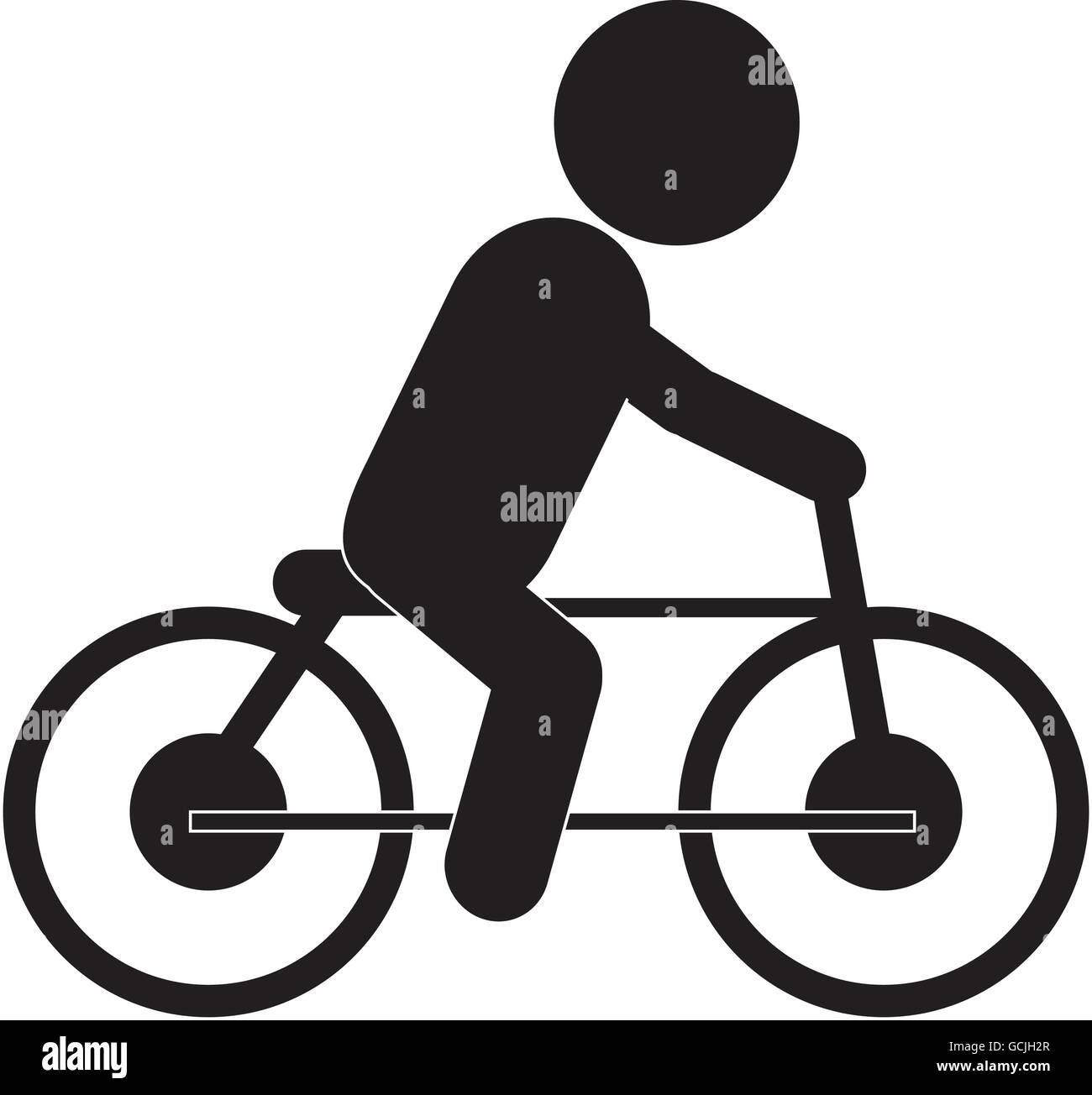 bike riding pictogram icon Stock Vector Image & Art - Alamy