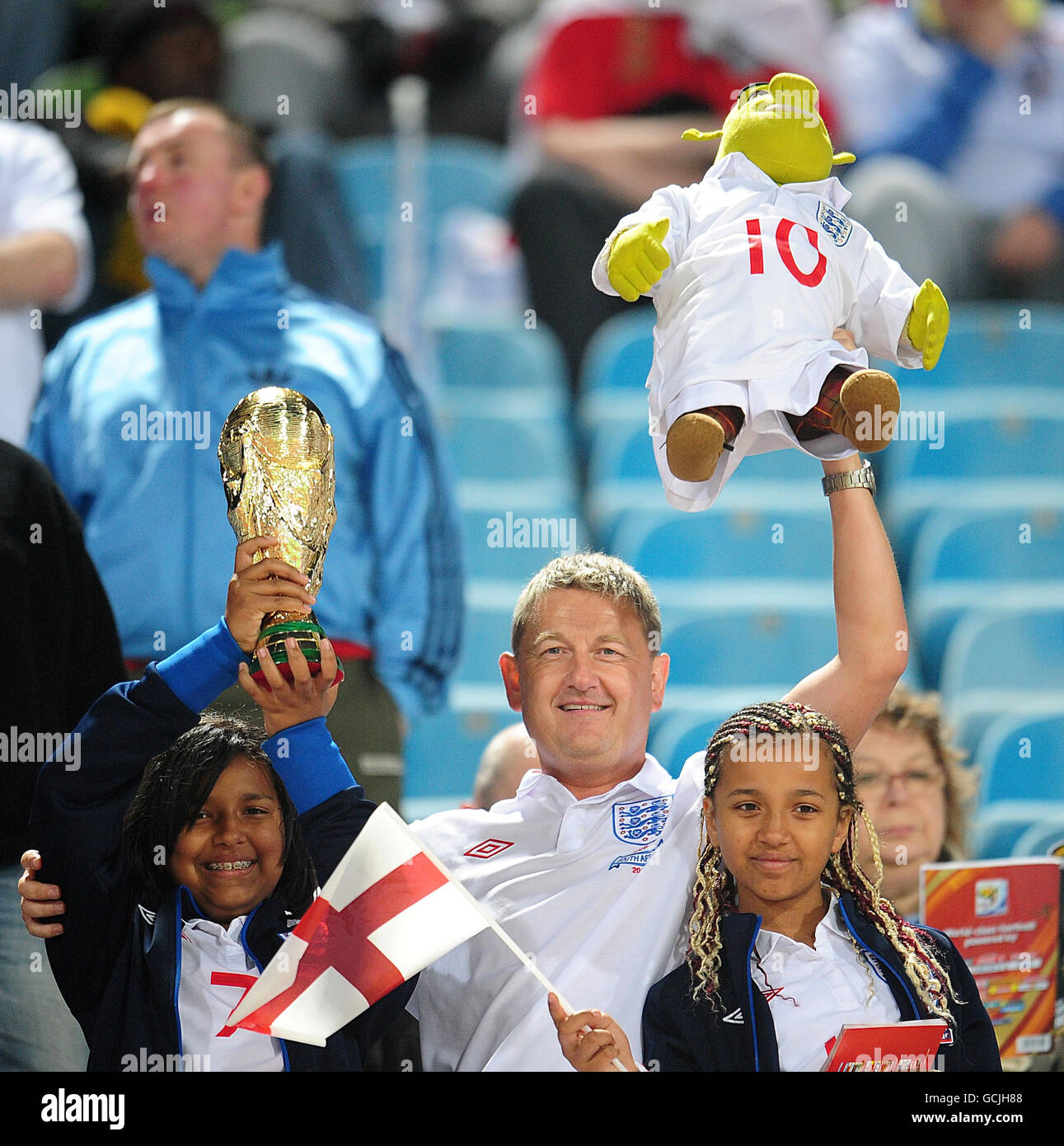 England usa fans in the at the royal bafokeng stadium hi-res stock ...