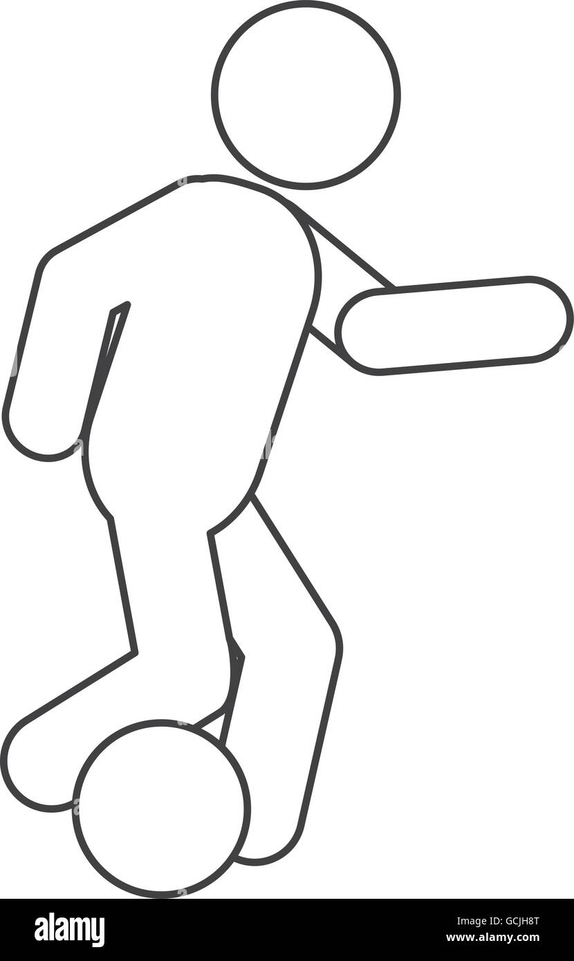 football soccer pictogram icon Stock Vector Image & Art - Alamy