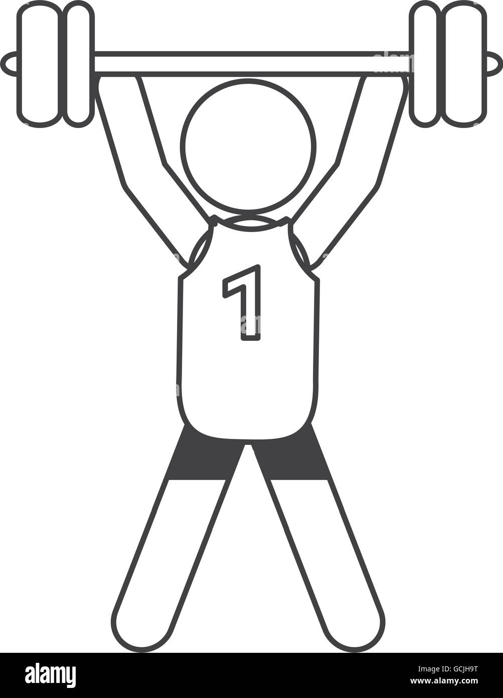 Maximum strength training Cut Out Stock Images & Pictures - Alamy