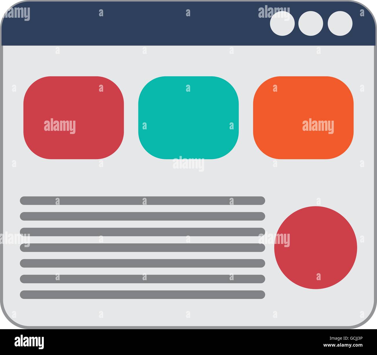 webpage with diagram icon Stock Vector Image & Art - Alamy