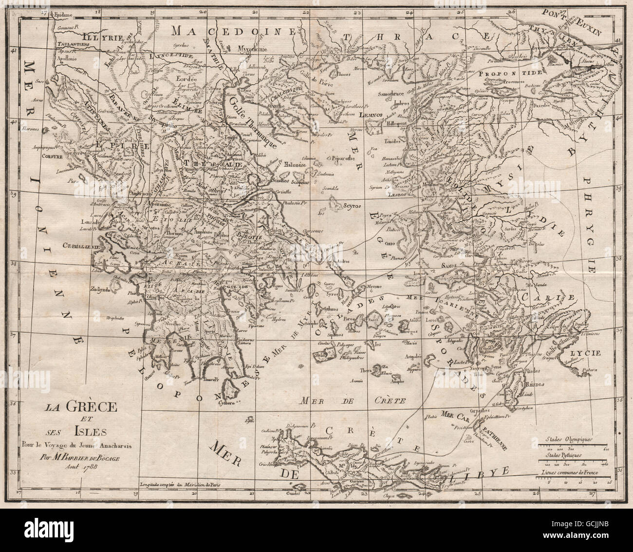 Old map of crete hi-res stock photography and images - Alamy
