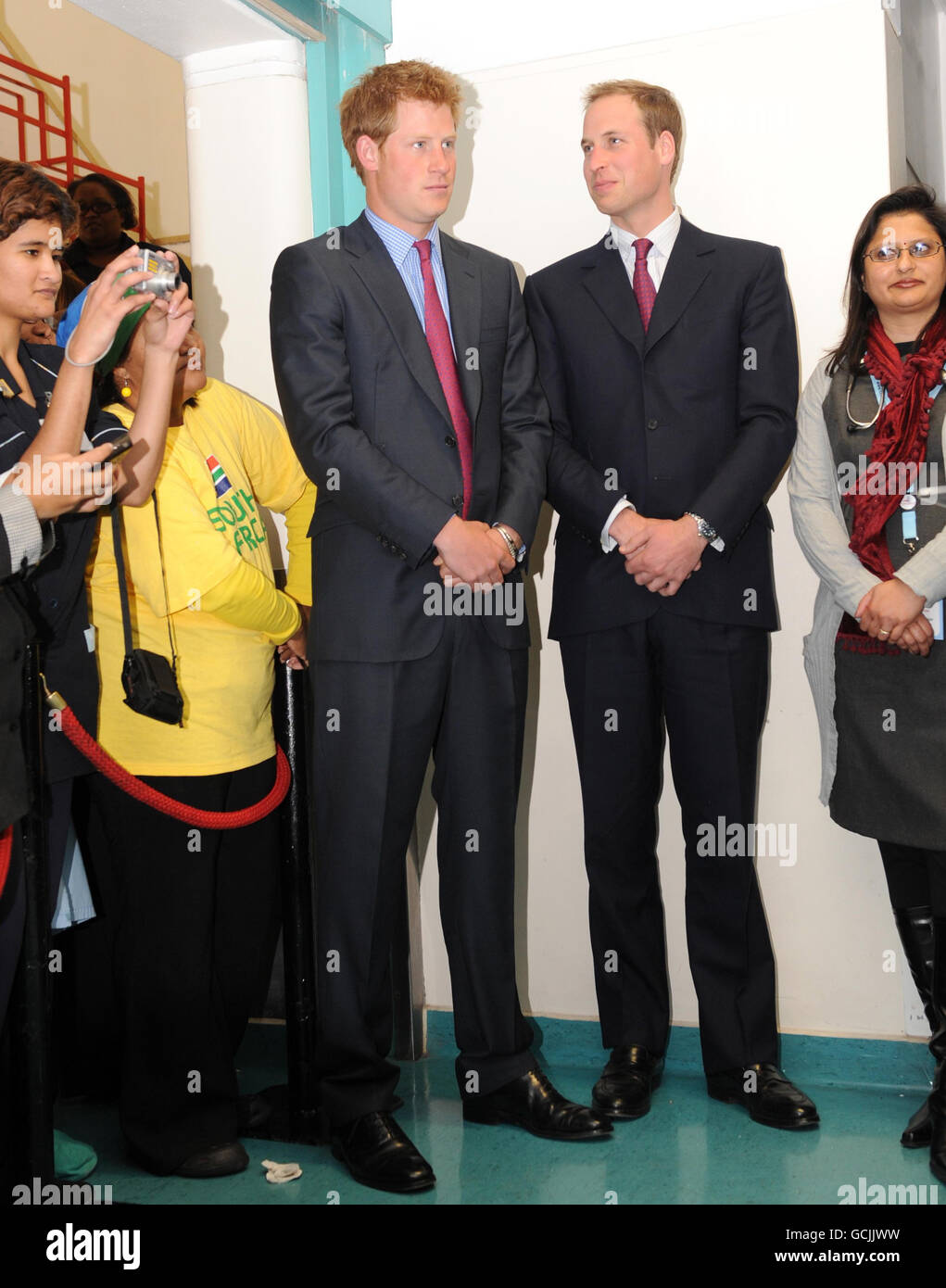 Prince William and Prince Harry visit the Red Cross War Memorial ...