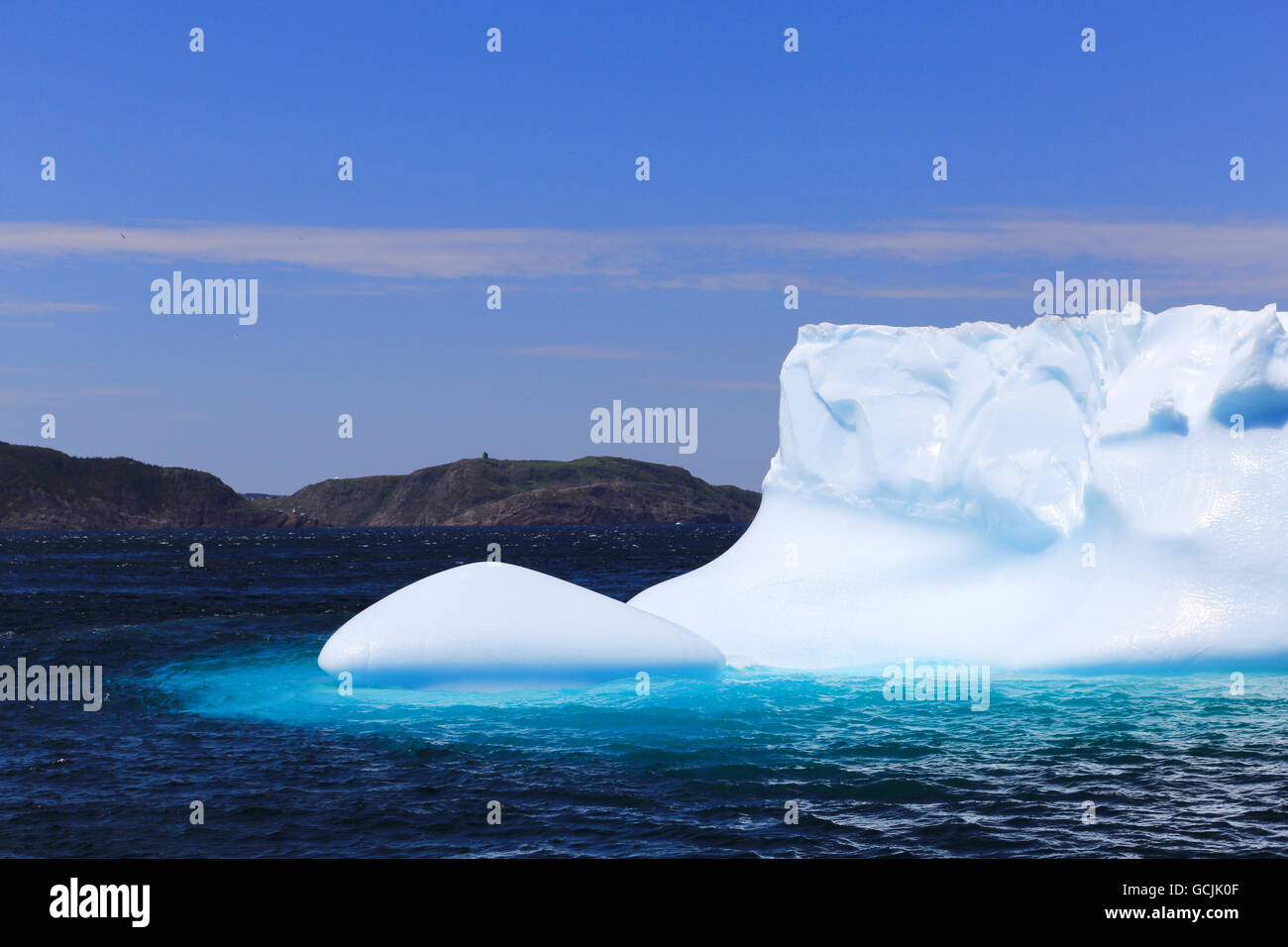 A cone-shaped iceberg near Cape Spear, Newfoundland and Labrador ...