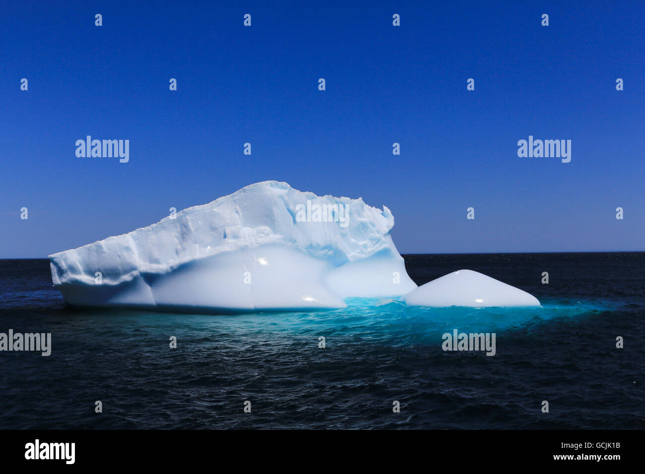 An unusual cone-shaped iceberg near Cape Spear, Newfoundland and ...