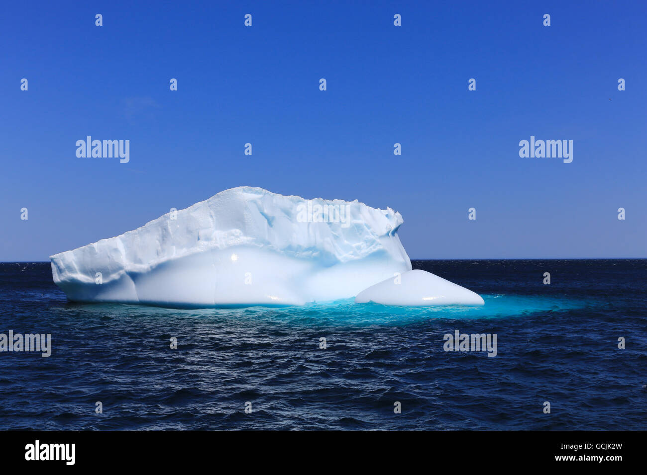 An unusual cone-shaped iceberg near Cape Spear, Newfoundland and ...