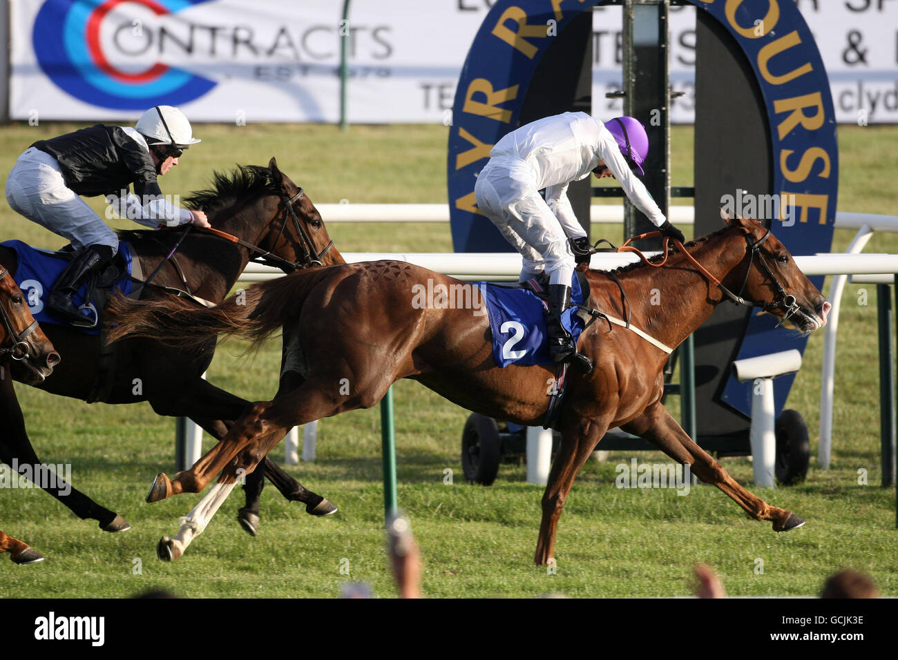 Horse Racing - Ayr Racecourse Stock Photo - Alamy