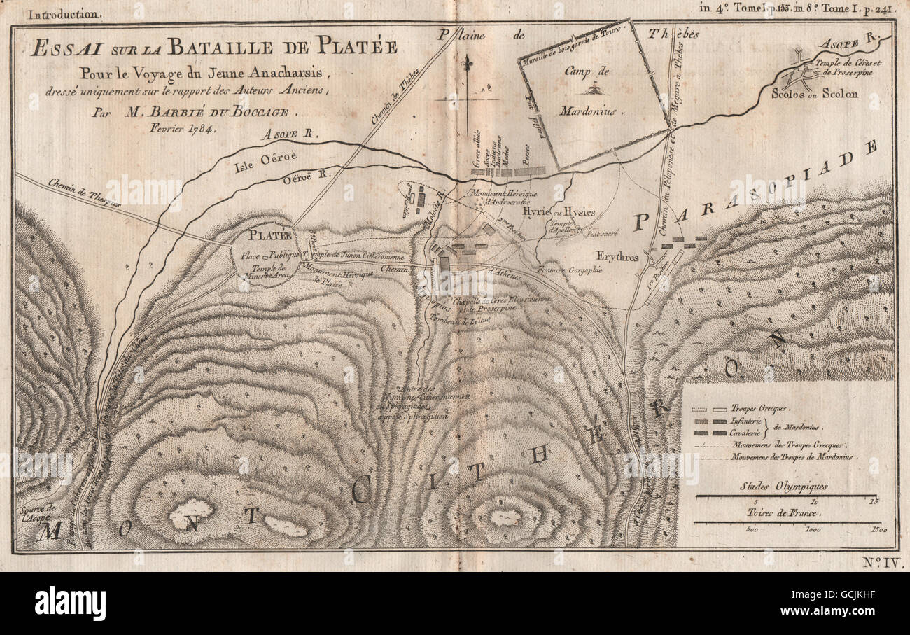 1784 map battle plataea greece hi-res stock photography and images - Alamy