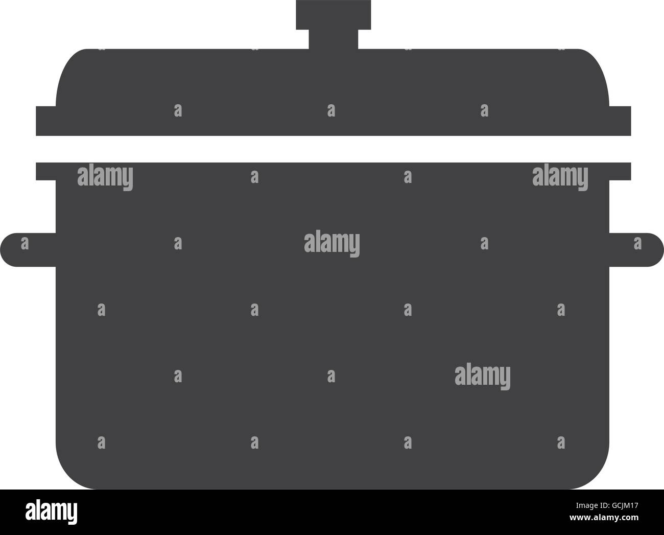 cooking pot icon silhouette Stock Vector Image & Art - Alamy