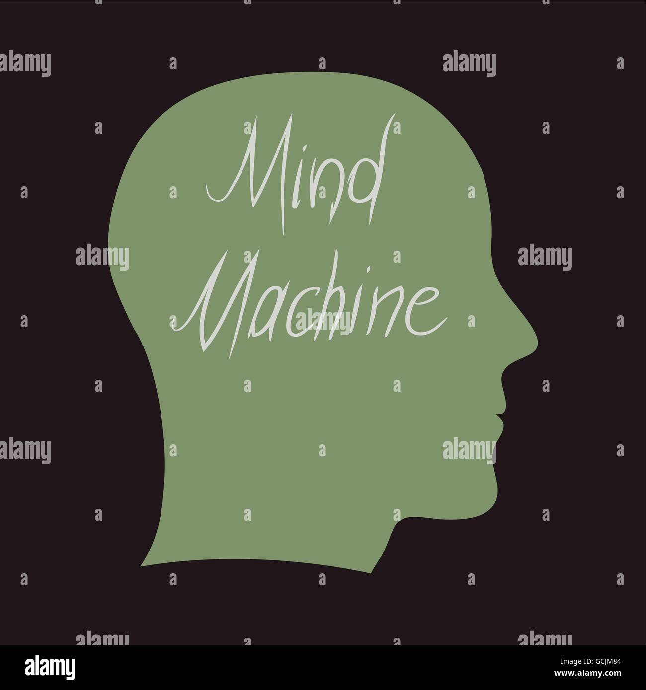 Mind Machine - Think. Vector illustration Eps 10 Stock Vector Image ...