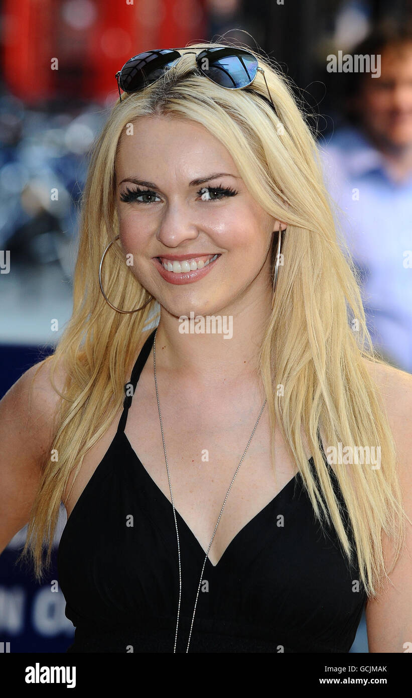 Zoe Salmon arrives to celebrate the cast change for Priscilla Queen Of ...