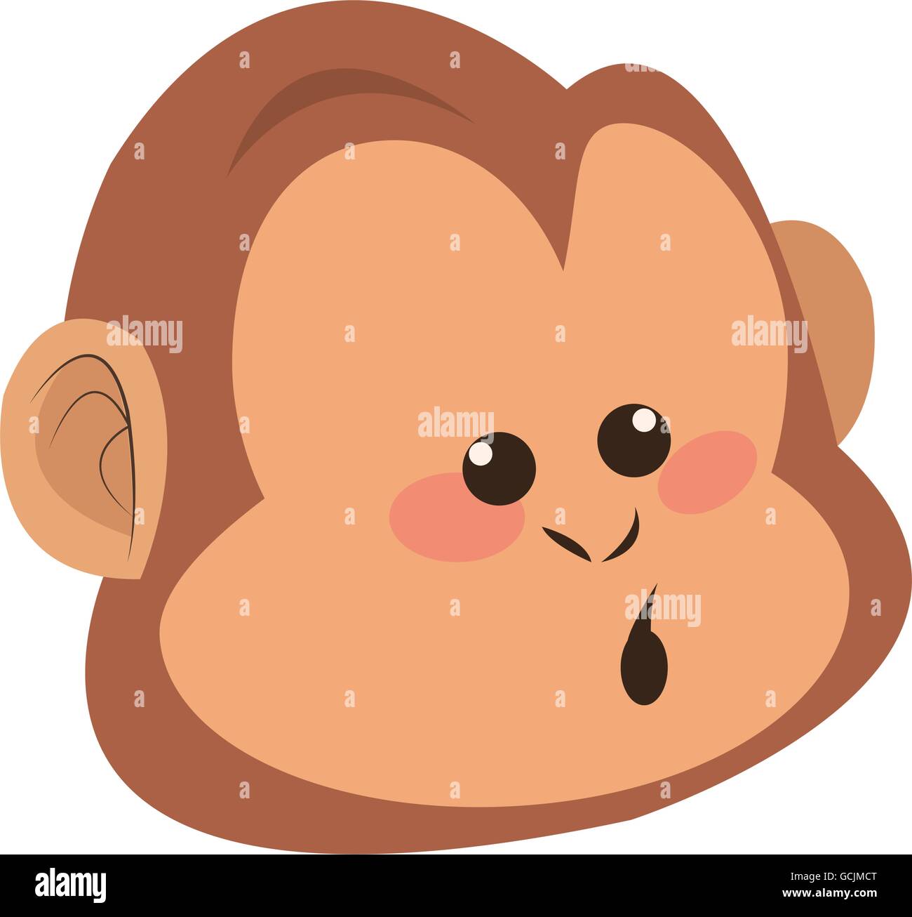 monkey with playful face cartoon icon Stock Vector Image & Art - Alamy