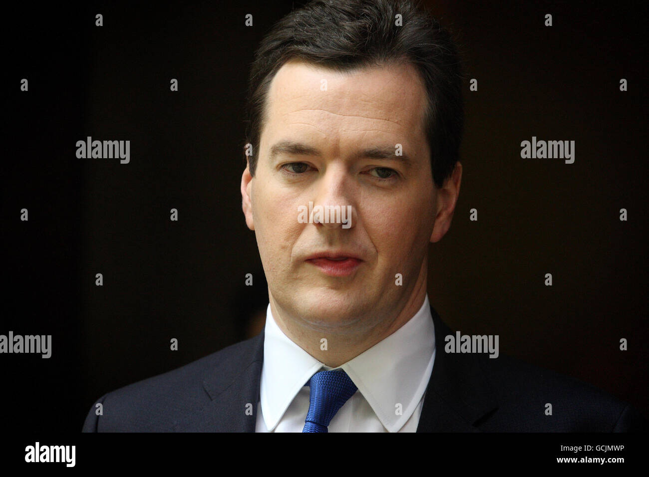 Chancellor George Osborne leaves Television Studios in Westminster ...