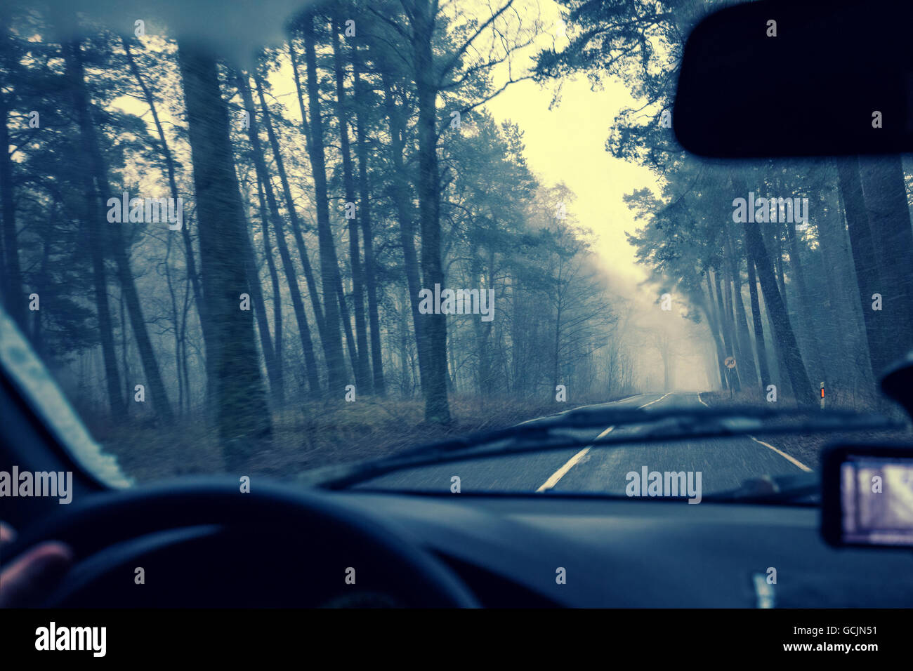 View from windscreen hi-res stock photography and images - Alamy