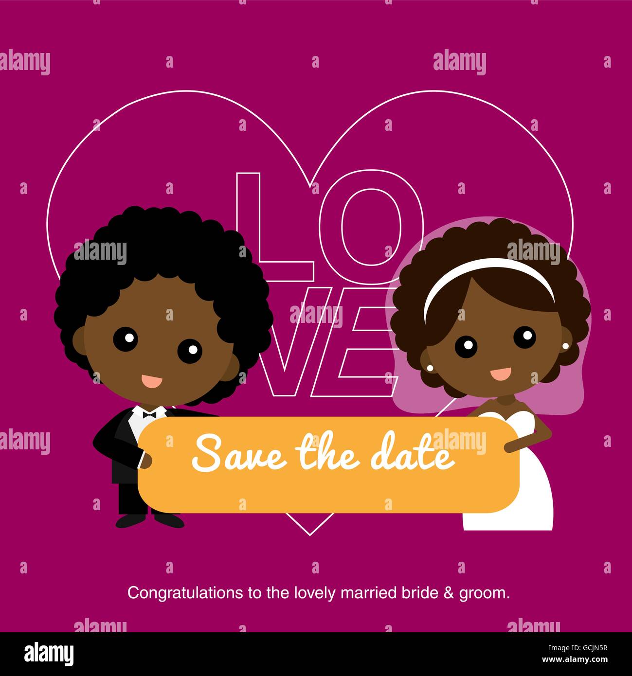 Cute happy groom and bride Stock Vector Image & Art - Alamy