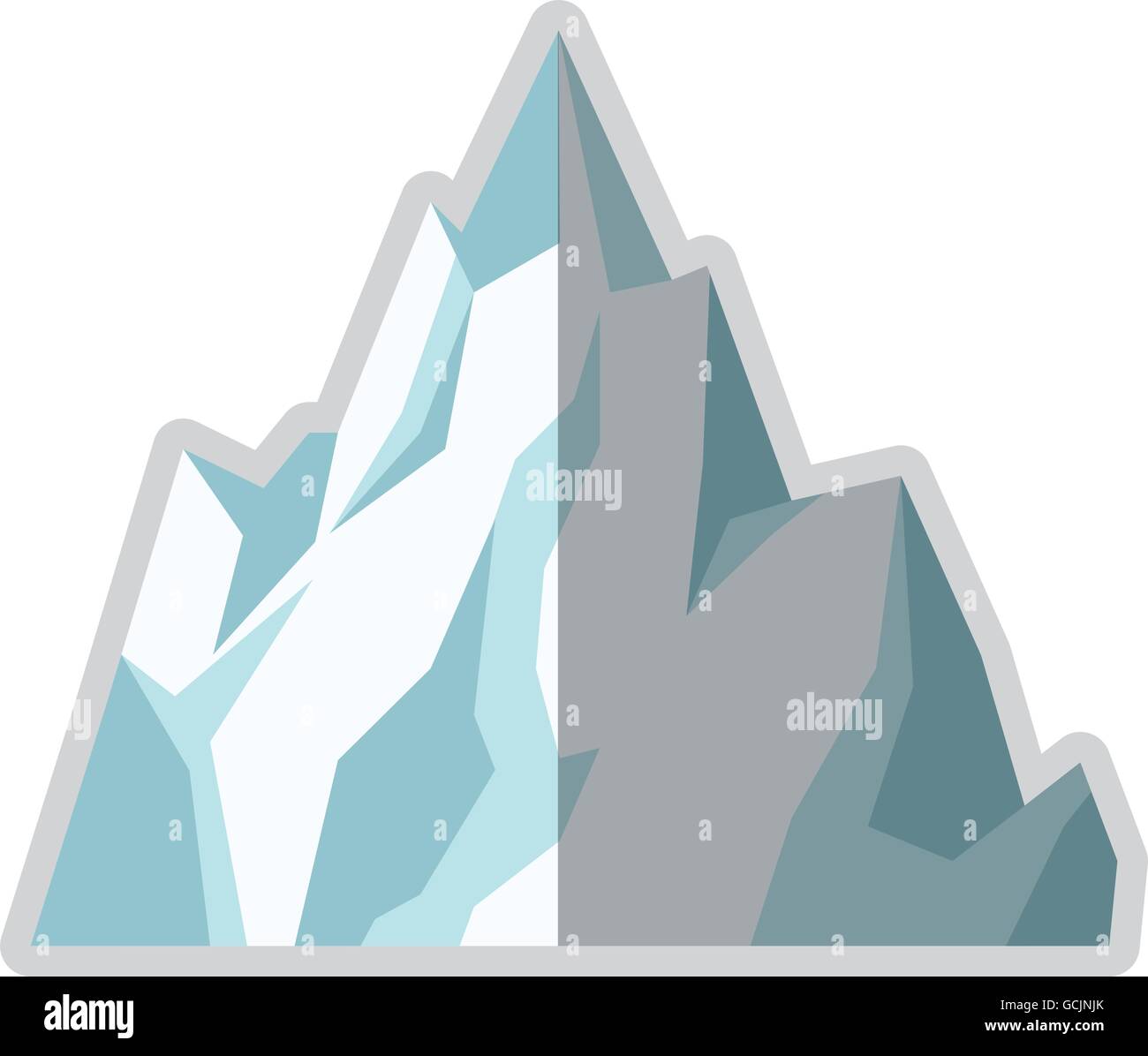 ice mountain icon Stock Vector Image & Art - Alamy