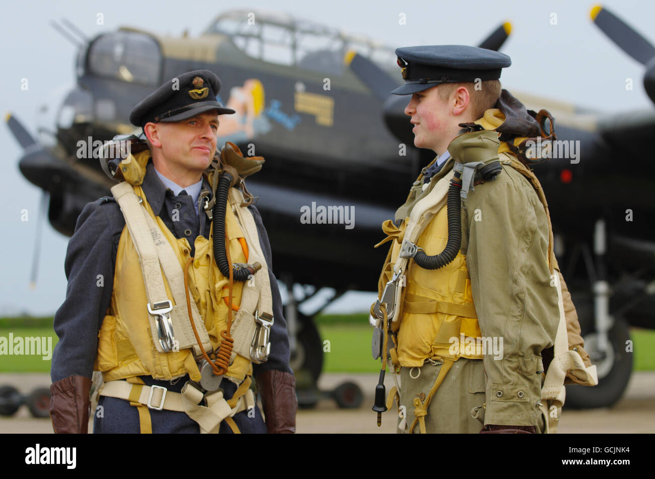 Avro Lancaster VII NX611, Just Jane, at East Kirkby Stock Photo - Alamy