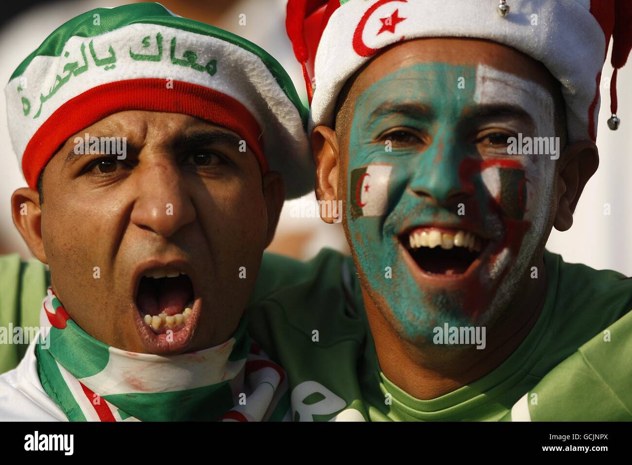 Algeria fans show support in stands hi-res stock photography and images ...