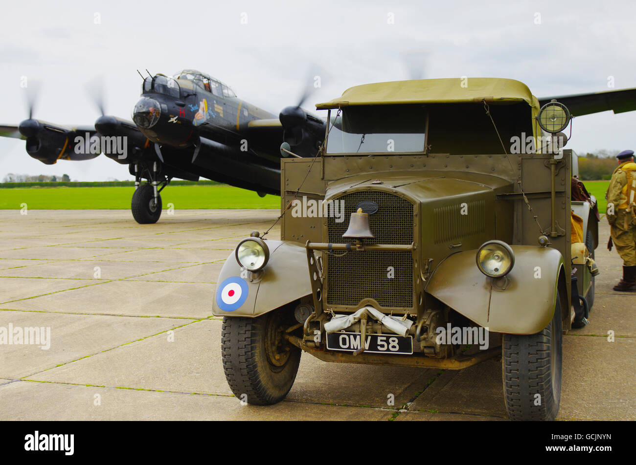 Avro Lancaster VII NX611, Just Jane, at East Kirkby Stock Photo - Alamy