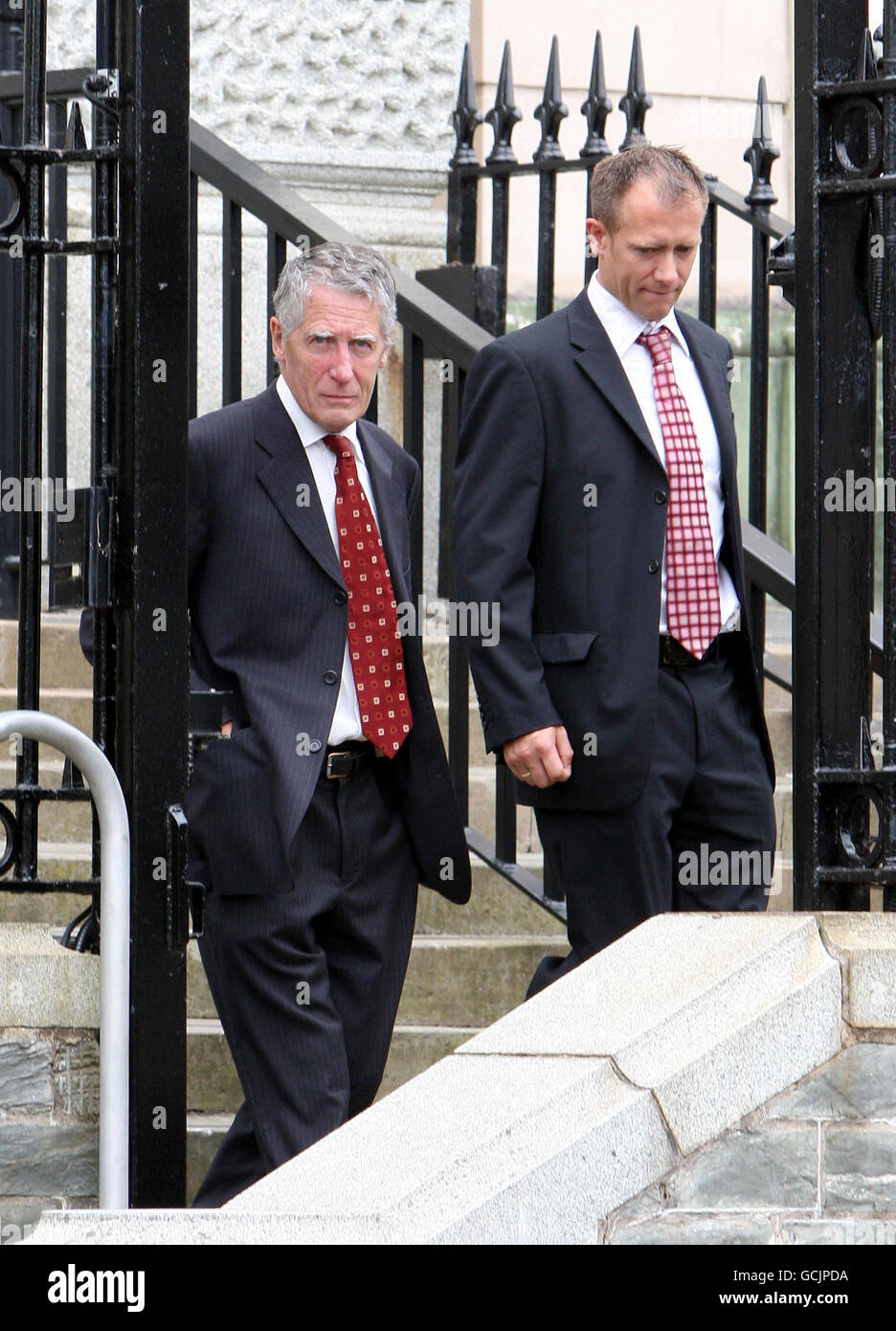 Aidan Vance (left), father of Mairead Shields, and her husband Colin ...