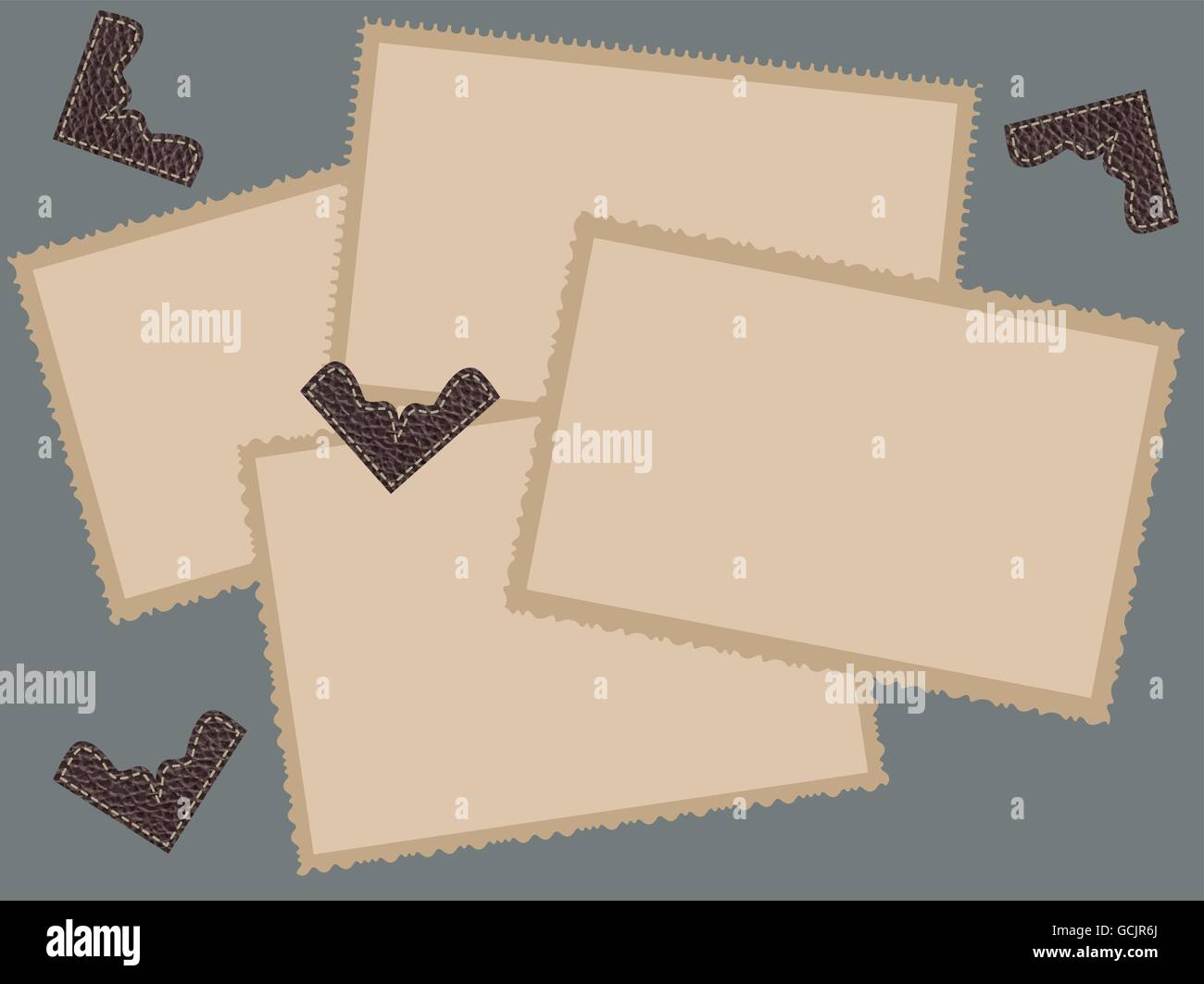 Antique photo frames Stock Vector Images - Alamy