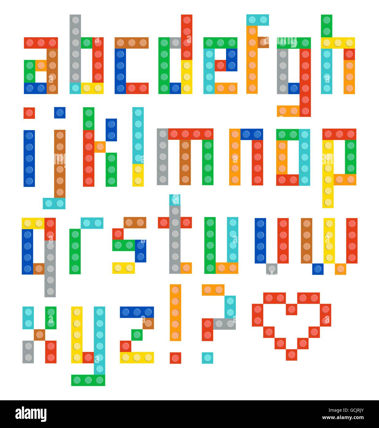 Lego alphabet Stock Vector Images - Alamy