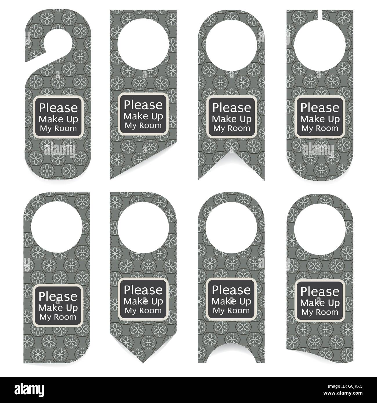 Set Of Vintage Style Door Hanger Vector Illustration Stock Vector Image ...